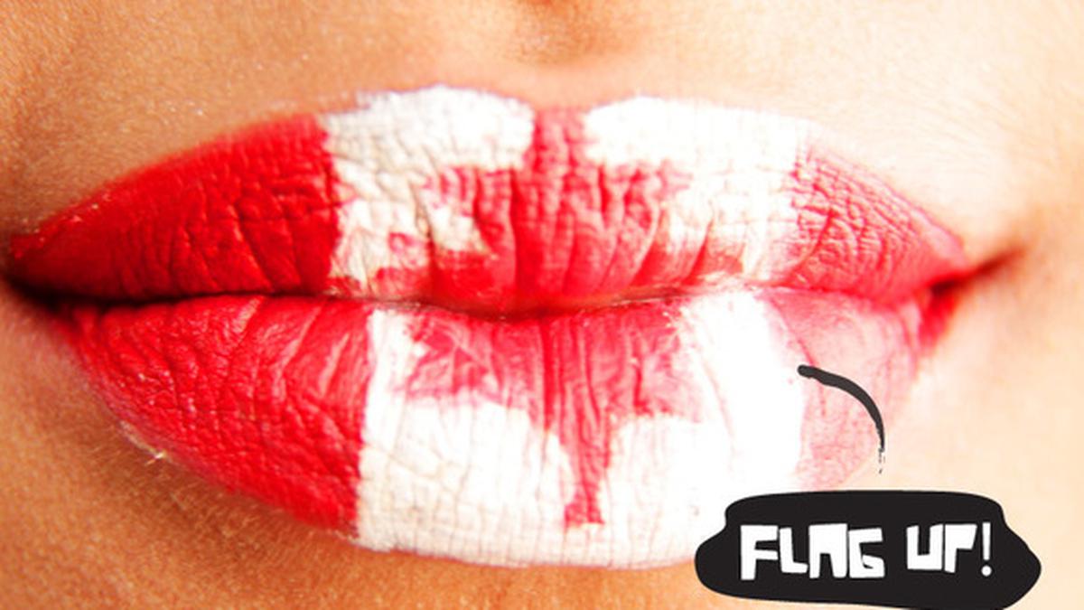 Tutorial Lips Country Flags: Canada