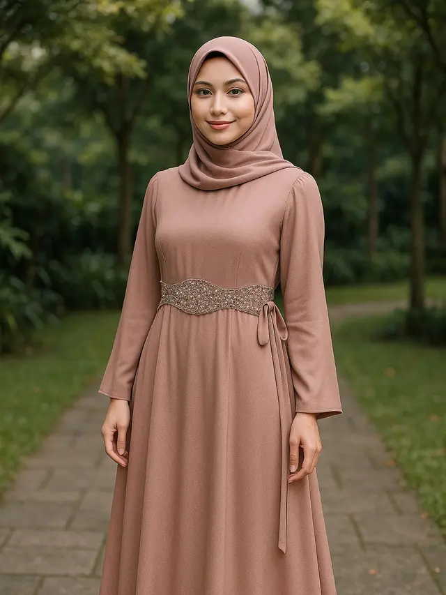 7 Model Gamis Payet Pinggang, Elegan dan Menawan untuk Acara Spesial di ...