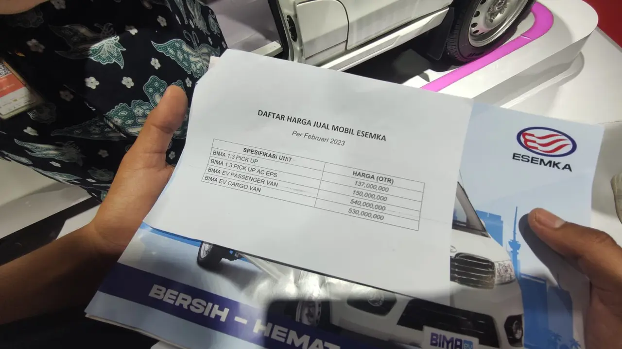 Galeri Foto Mobil Listrik Esemka Bima EV di IIMS 2023 - Otomotif ...