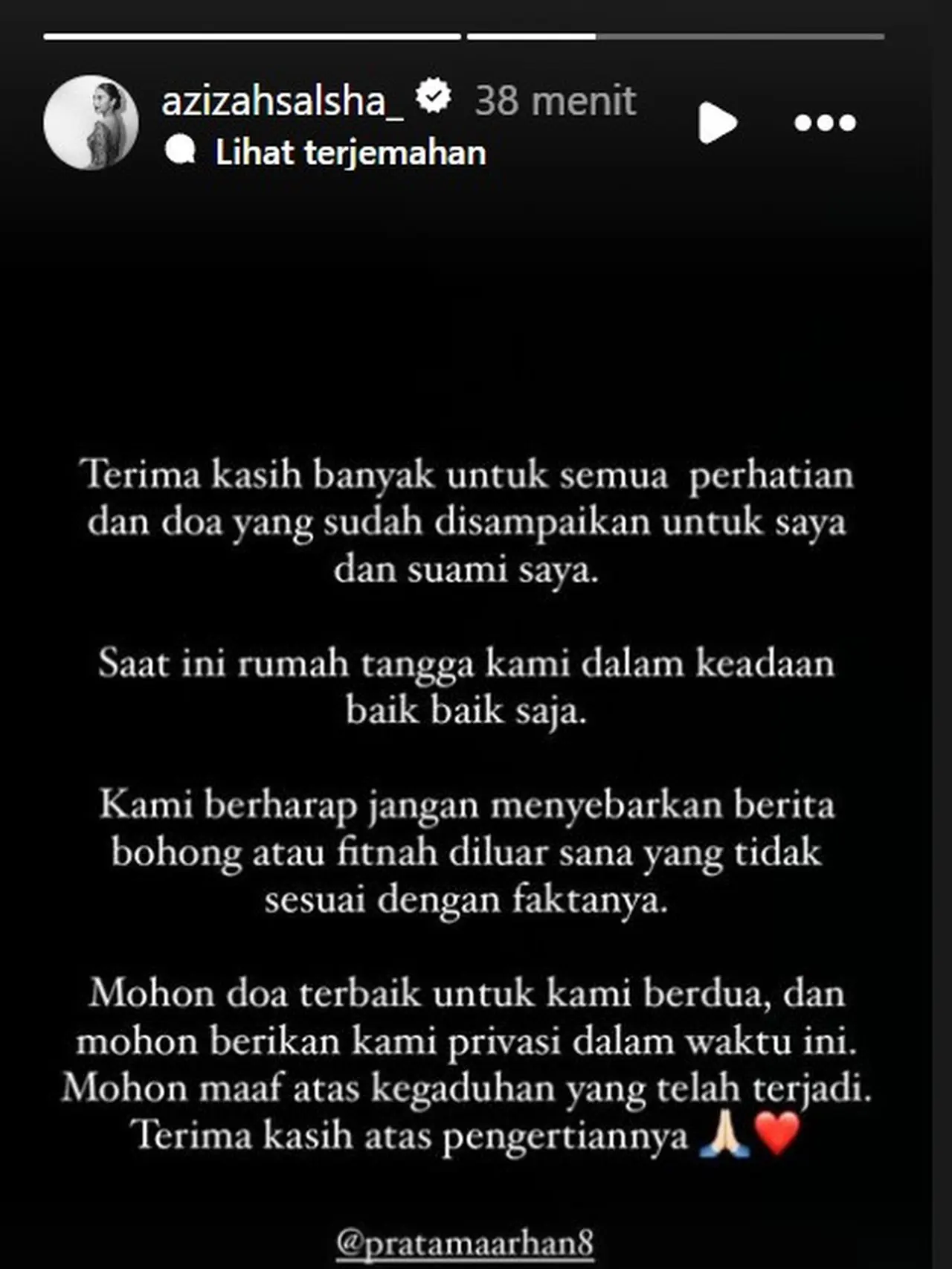 Azizah Salsha Buka Suara di Tengah Dugaan Perselingkuhan dengan Salim ...