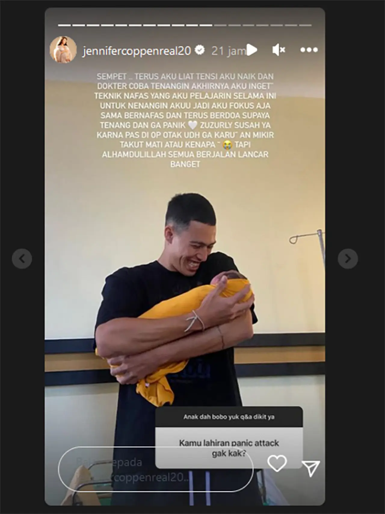 Potret Bahagia Jennifer Coppen dan Dali Wassink Dikaruniai Anak Pertama ...