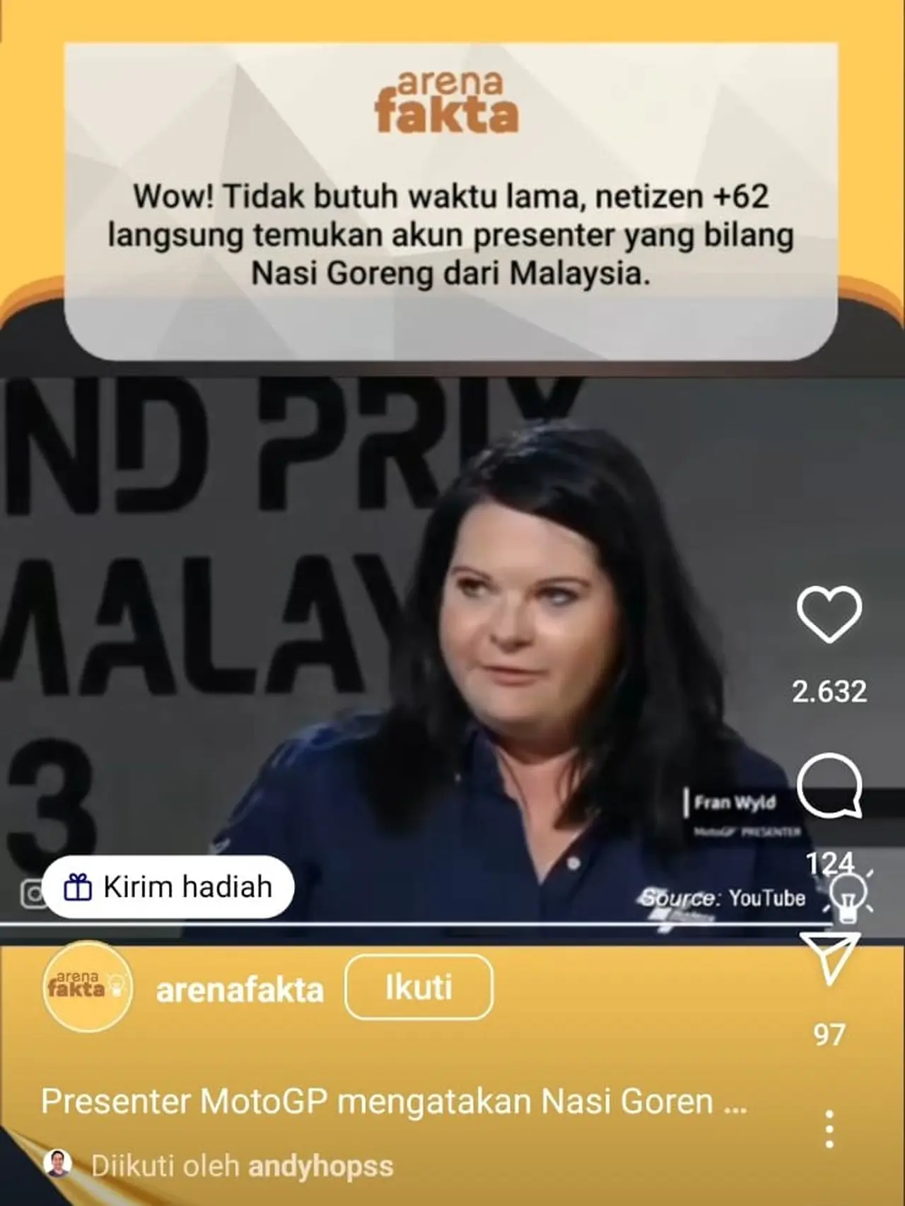 Akun Instagram Presenter MotoGP Fran Wyld Diburu Netizen Indonesia Usai ...