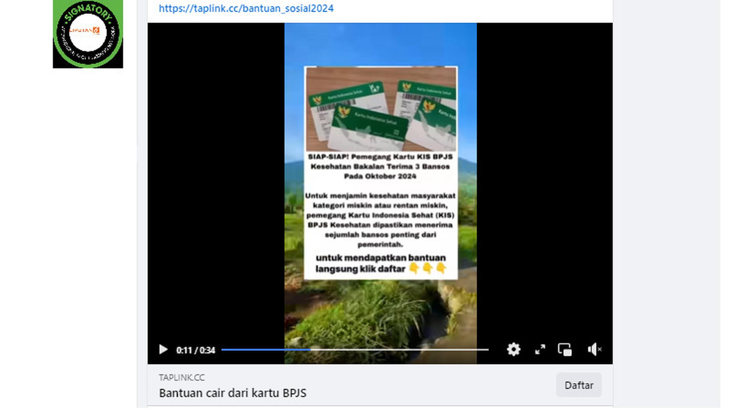 Cek Fakta: Hoaks Link Pendaftaran Bantuan Rp 600 ribu sampai 2 Juta ...