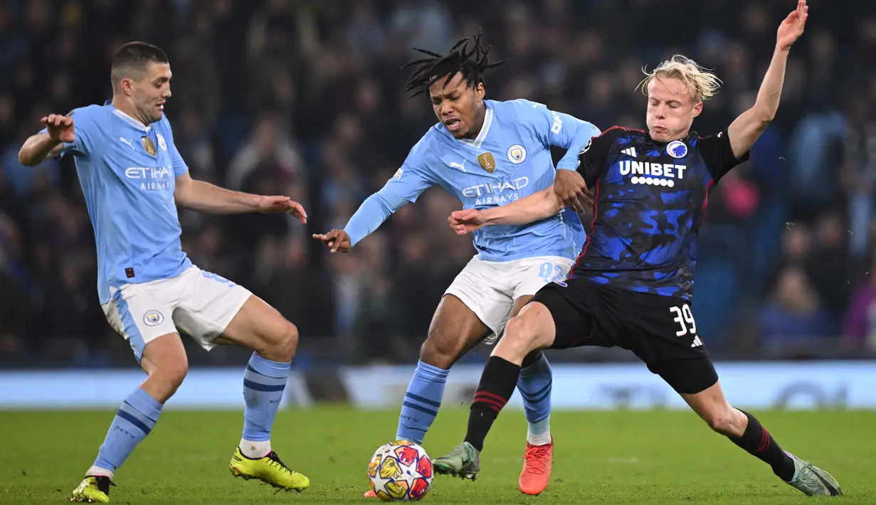 Tampil Dominan, Manchester City Tekuk FC Copenhagen - Foto Liputan6.com