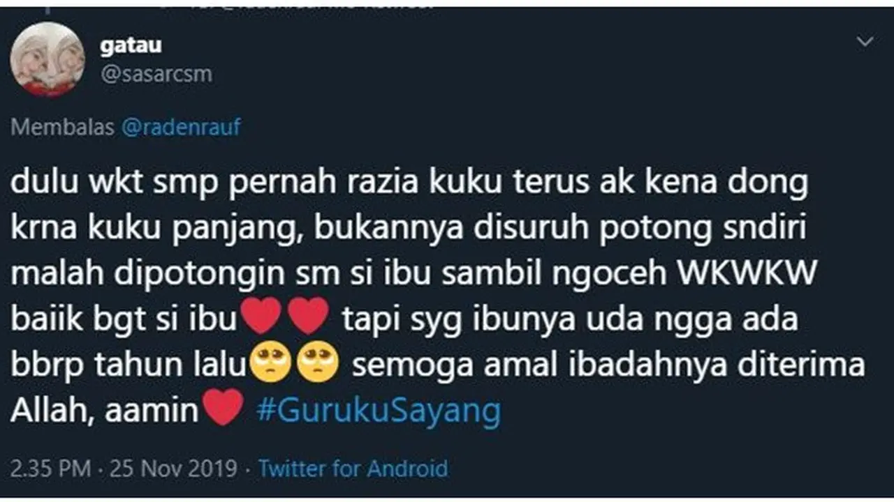 6 Curhatan 'Guruku Sayang' ala Netizen Ini Bikin Nostalgia - Hot ...