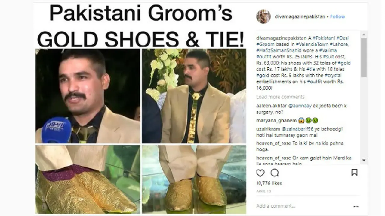 Pernikahan Mewah Setelan Pengantin Pria Ini Berlapis Emas Ratusan Juta