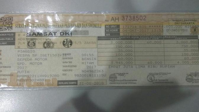 STNK Anda Hilang? Begini Prosedur Pengurusannya - Otomotif Liputan6.com