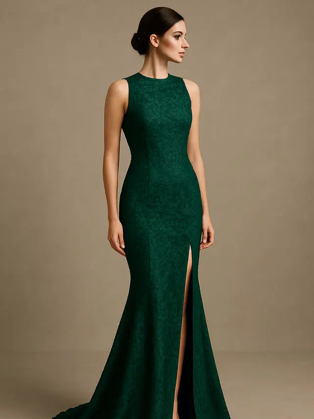 8 Model Long Dress Brokat Kekinian di 2025 dengan Nuansa Glamour dan ...