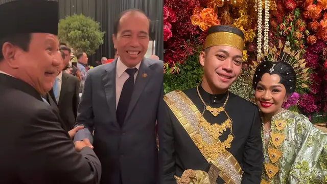 8 Potret Pernikahan Rasyid Rajasa dan Tamara, Dihadiri Prabowo, Jokowi ...