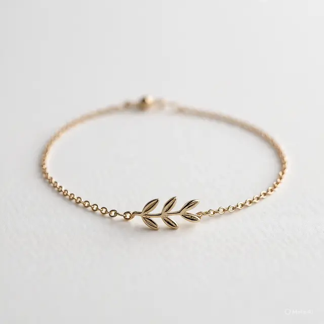 8 Model Gelang Daun Rantai Emas 24 Karat untuk Tangan Kurus, Aksesori ...