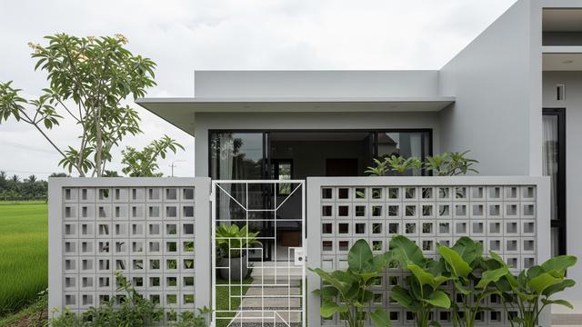 10 Model Pagar Rumah Desa Minimalis Tanpa Cat Mencolok yang Tetap ...