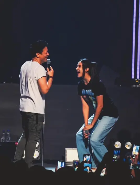 6 Momen Ariel NOAH Panggil Anya Geraldine ke Atas Panggung, Disebut ...
