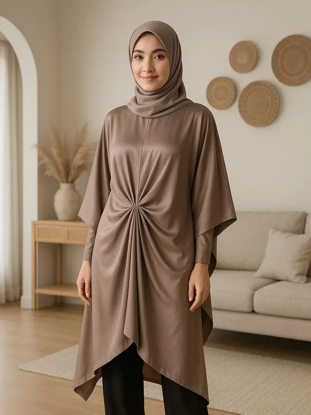 12 Model Baju Tunik Terbaru 2025 untuk Wanita Berhijab, Stylish dan ...