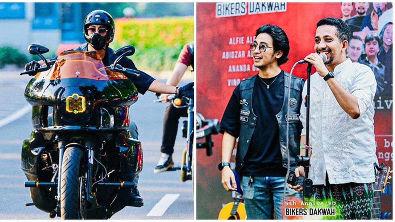 8 Potret Abidzar Al Ghifari Ikut Touring dengan Geng Motor, Curi Perhatian