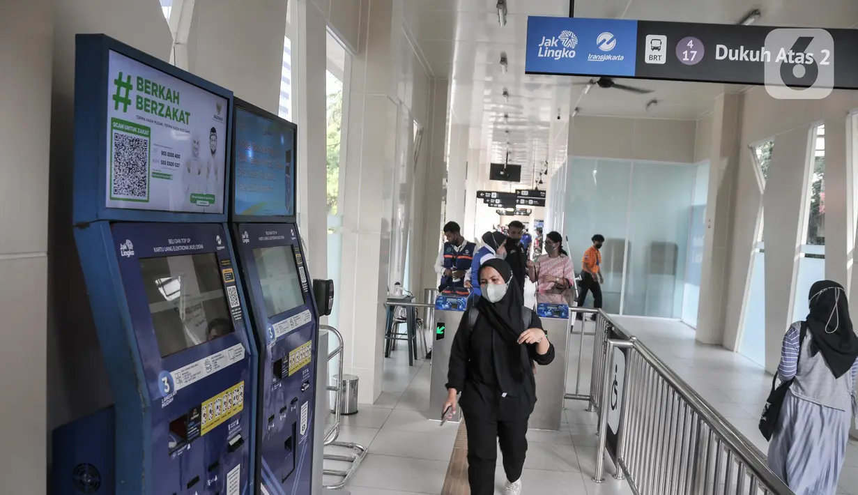 Wajah Baru Halte Transjakarta Dukuh Atas 2 - Foto Liputan6.com