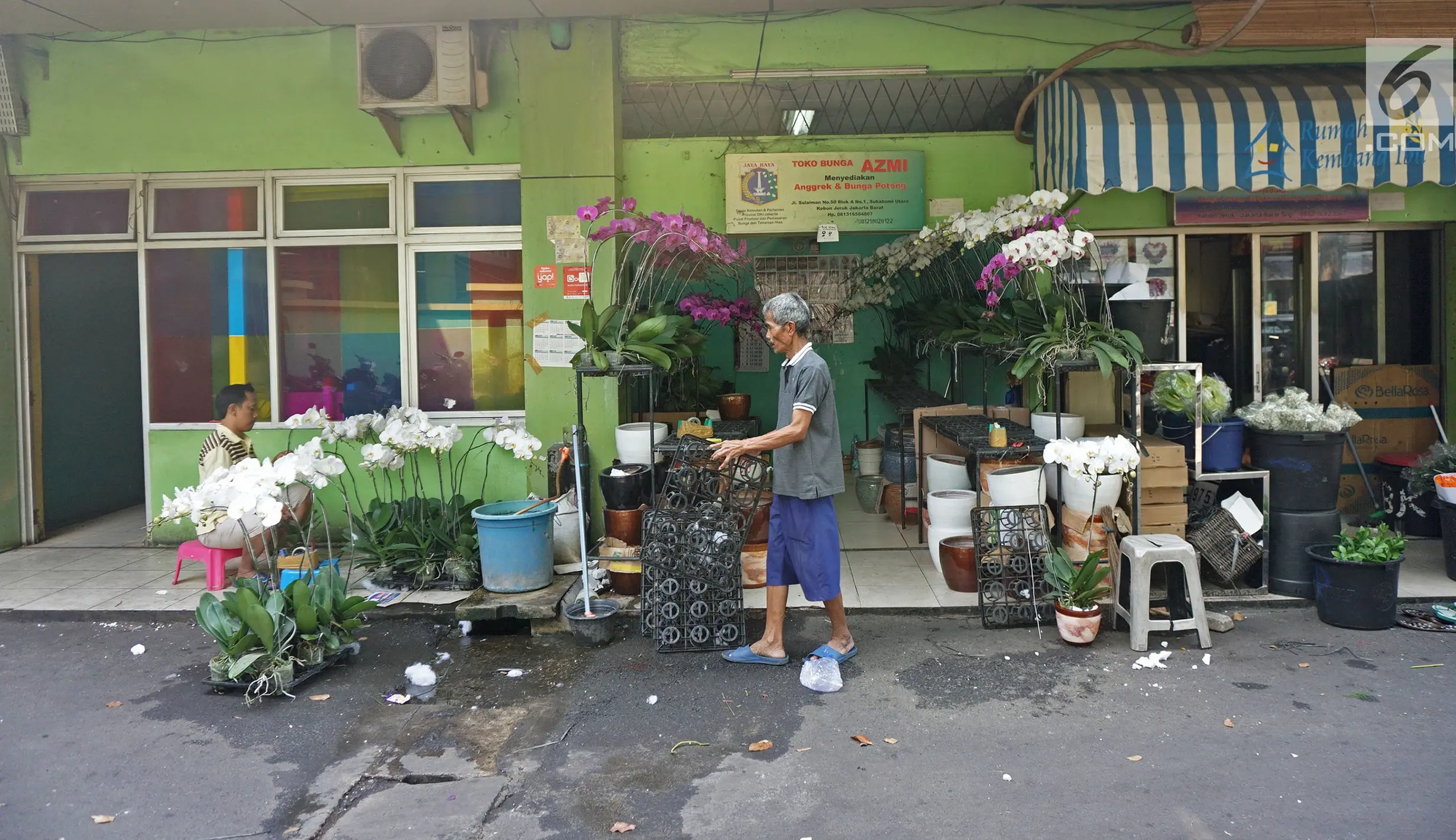 FOTO: Rencana Revitalisasi Pasar Bunga Rawa Belong - Foto Liputan6.com