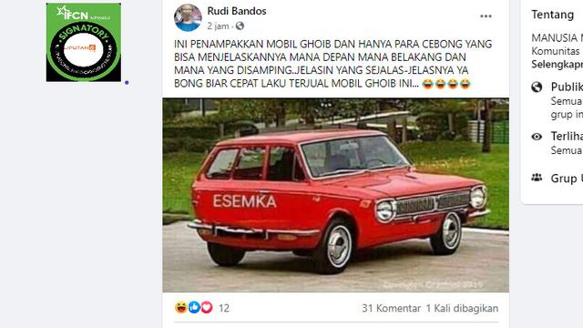 Cek Fakta: Tidak Benar Foto Ini Penampakan Mobil Esemka - Cek Fakta ...
