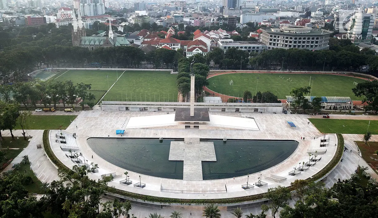 FOTO: Wow, Ini Wajah Baru Lapangan Banteng dari Ketinggian - Foto ...