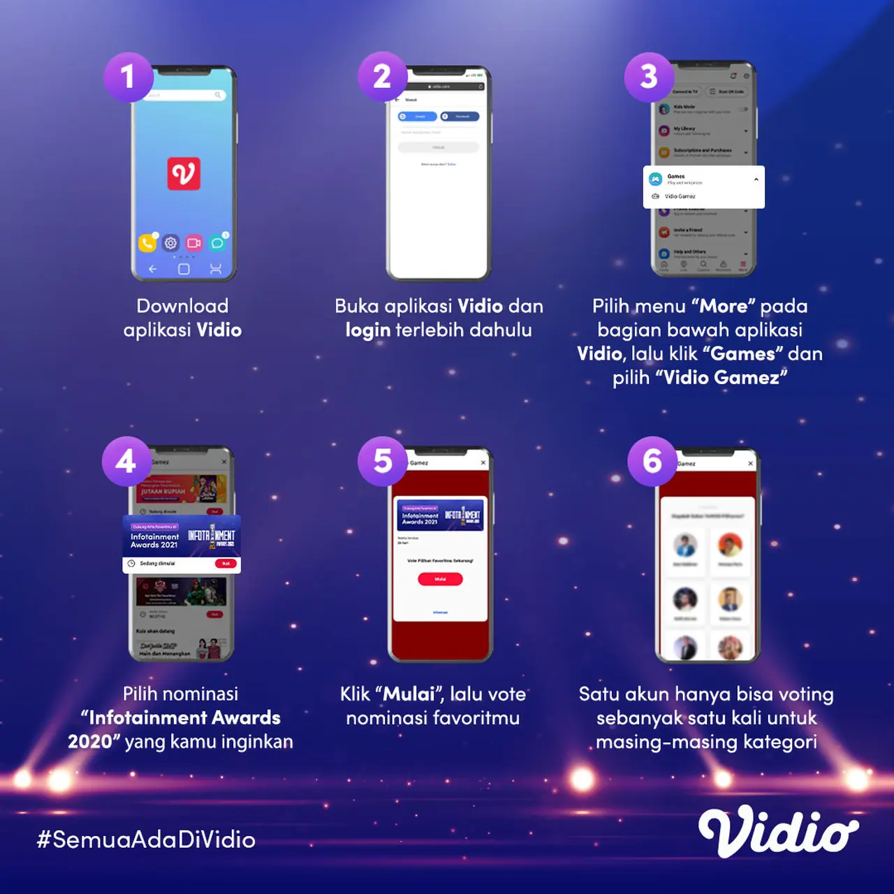 Cara Voting Infotainment Awards 2021 di Aplikasi Vidio - ShowBiz Liputan6.com