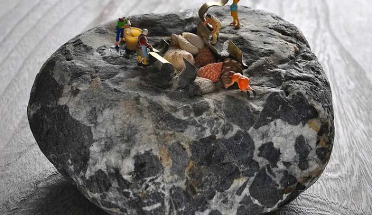 Karya Seni Dari Batu Yang Unik Dan Kreatif - Photo Fimela.com