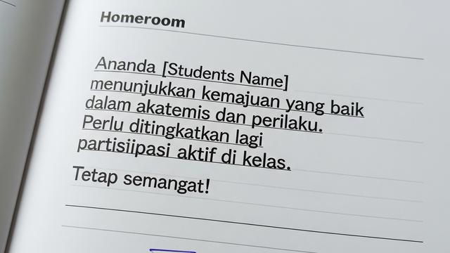 300 Catatan Wali Kelas di Raport untuk SD, SMP, dan SMA, Contoh Lengkap ...