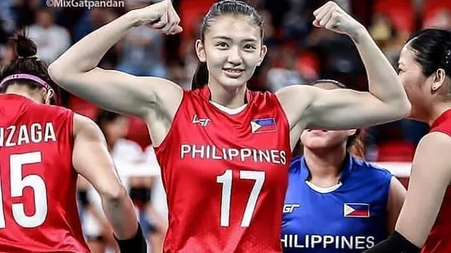 7 Pesona Maddie Madayag, Atlet Timnas Voli Putri Filipina yang Manis ...