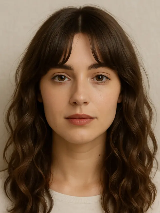 6 Model Rambut Poni Belah Tengah yang Bikin Volume Tipis Jadi ...