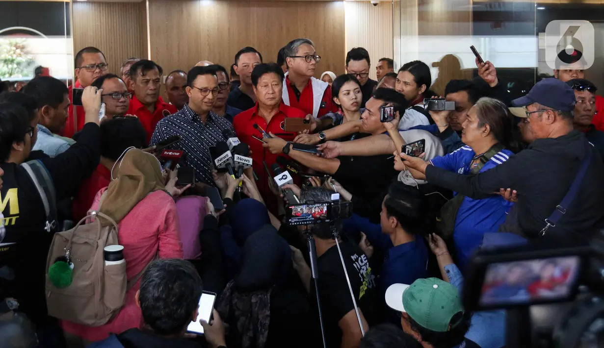 Anies Baswedan Kunjungi Kantor DPD PDIP Jakarta - Foto Liputan6.com
