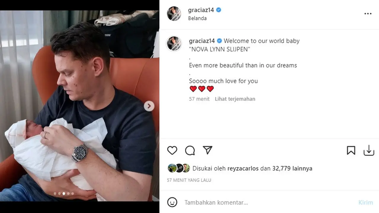 Selamat, Gracia Indri Melahirkan Bayi Perempuan di Belanda - ShowBiz Liputan6.com