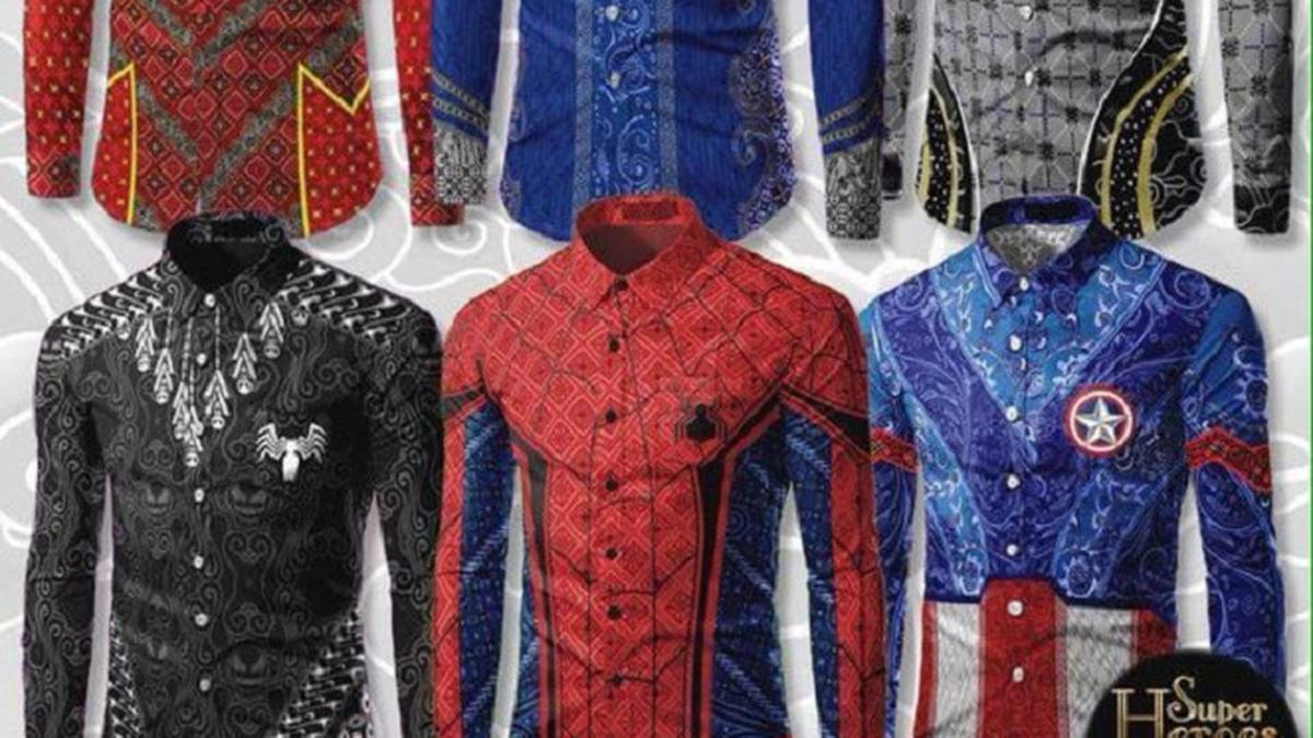 Kreasi Batik Superhero Buat Pria Tampil Makin Macho