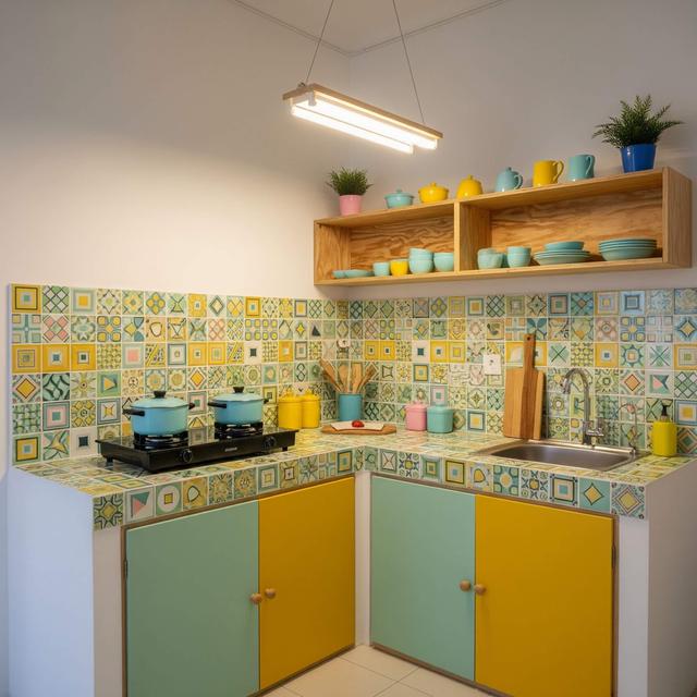 Dapur Rumah Kecil Tema Retro 80an dengan Budget 8 Juta, 7 Inspirasi ...