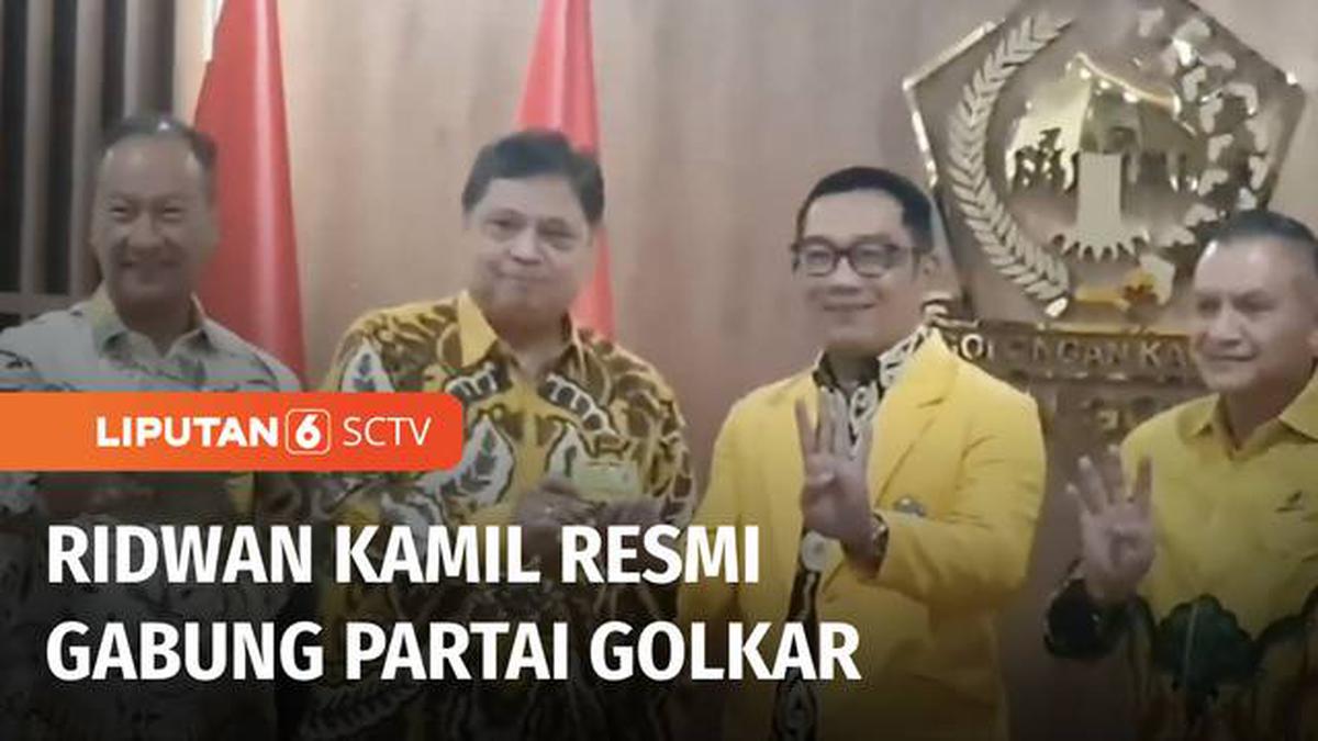 VIDEO: Resmi! Ridwan Kamil Bergabung dengan Partai Golkar - TV Liputan6.com