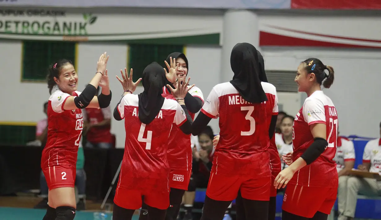 Foto: Singkirkan Chinese Taipei via Laga Dramatis, Timnas Bola Voli Putri Indonesia Lolos ke ...