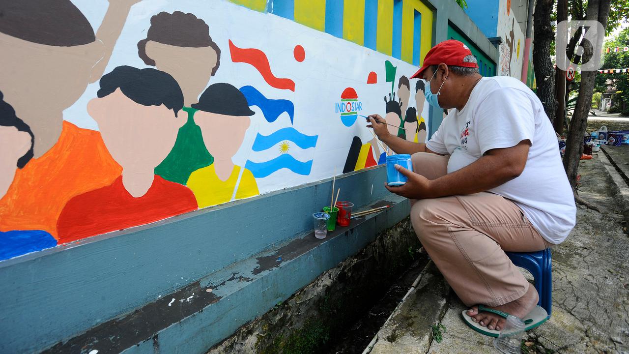 Warga Depok Antusias Hias Kampung Bucin Piala Dunia 2022: Rela Gotong ...