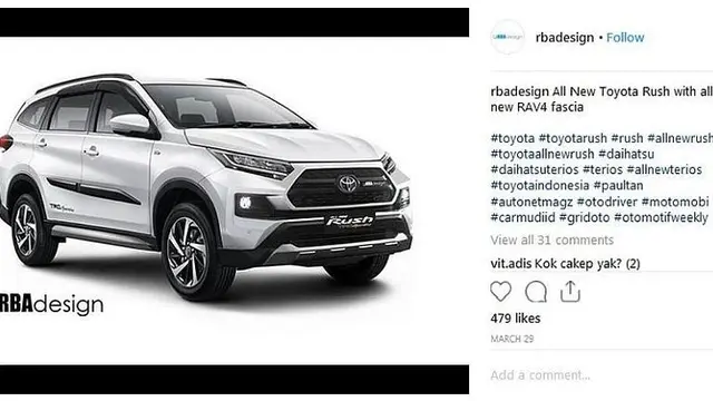Begini Jika Toyota Rush Bergaya ala RAV4 - Otomotif Liputan6.com