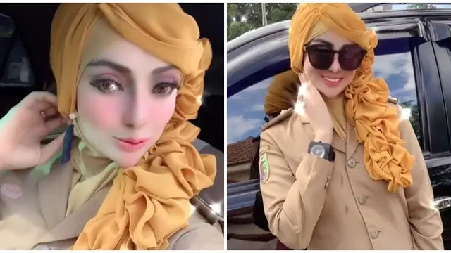 Viral Wanita Berseragam PNS Berdandan Mirip Barbie, Ini 6 Potretnya ...