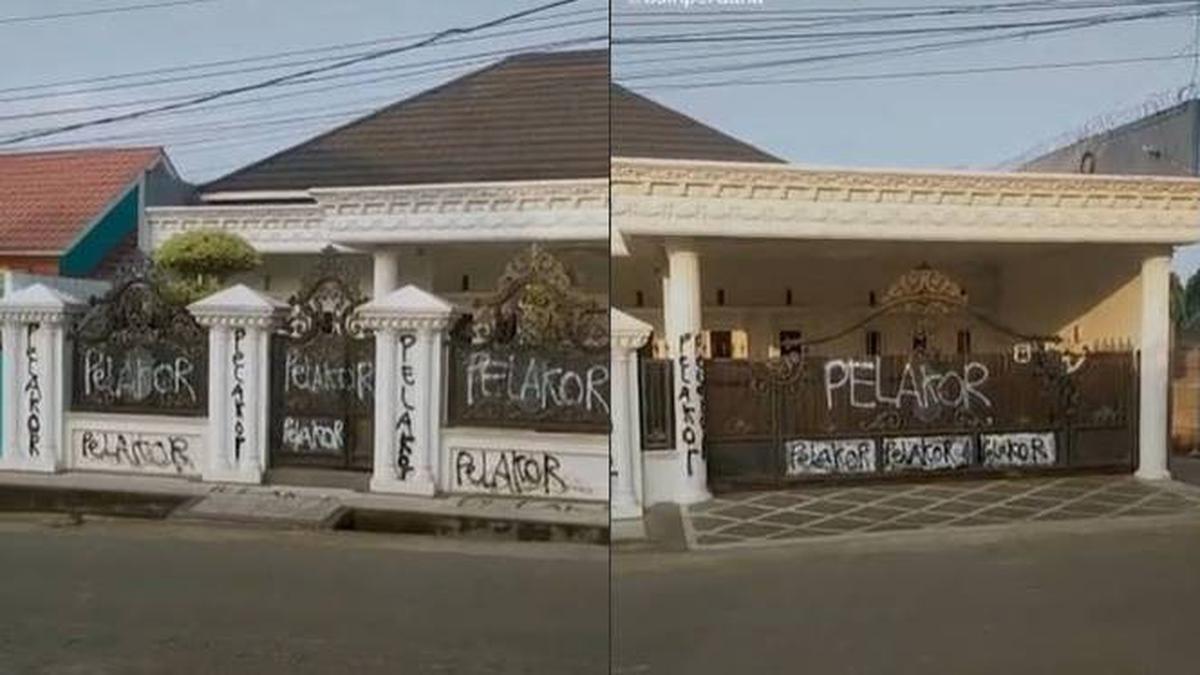 Viral Rumah Mewah di Palembang Dicoret Tulisan Pelakor Ini Jadi Sorotan ...