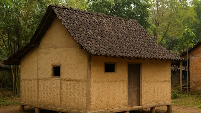 5 Rumah Anyaman Bambu (Rumah Gedek) Khas Jawa Tempo Dulu - Hot Liputan6.com