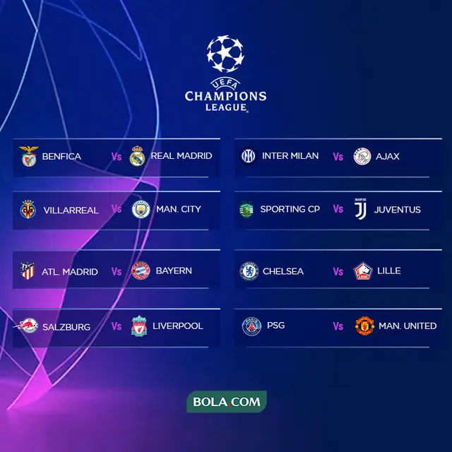 Hasil Drawing 16 Besar Liga Champions Manchester United Vs Psg