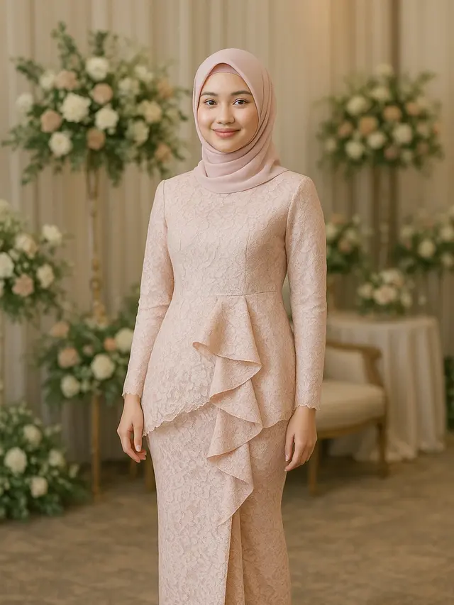 10 Model Kebaya Brokat Among Tamu Terbaru 2025 untuk Muslimah, Tampil ...