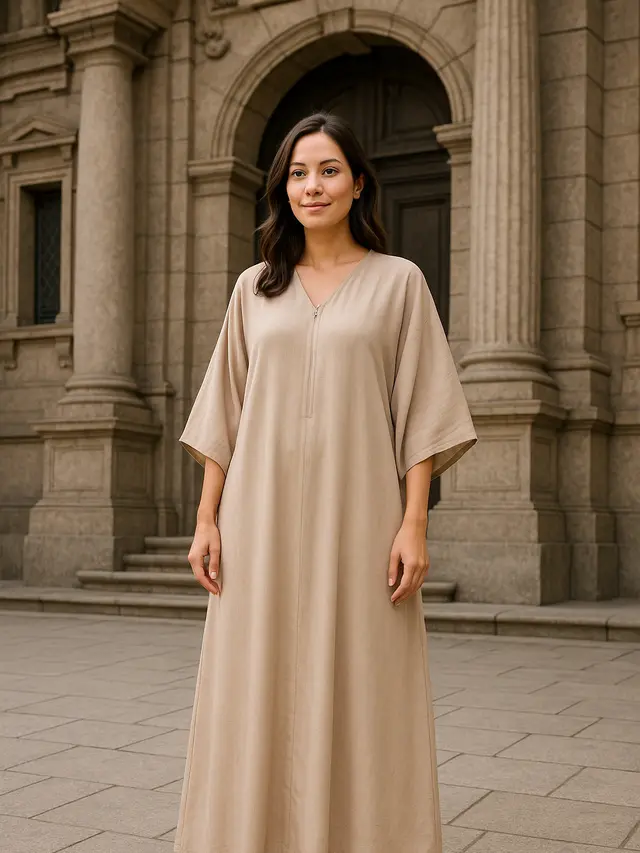 7 Model Gamis Kaftan 2025 yang Cocok untuk Ibu Muda agar Tetap Stylish ...