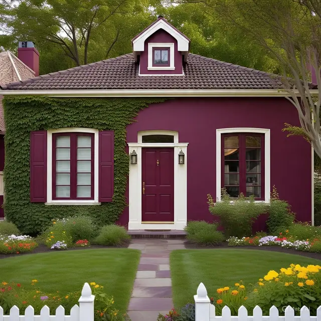 5 Inspirasi Cat Rumah Warna Maroon, Ciptakan Nuansa Elegan dan Mewah di ...