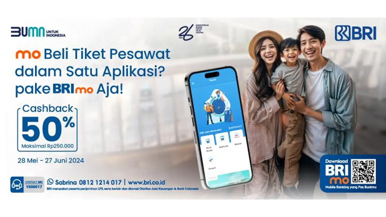 Beli Tiket Pesawat Lewat BRImo, Traveling Jadi Hemat Waktu dan Uang ...
