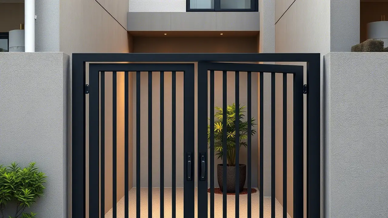 10 Model Pintu Pagar Minimalis Terbaru 2025, Percantik Fasad Rumah ...