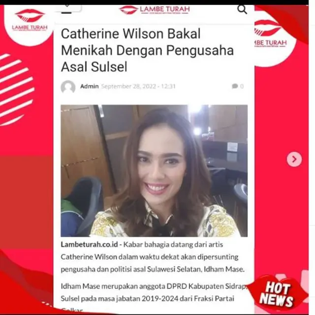 6 Fakta Catherine Wilson yang Dikabarkan Segera Menikah, Pernah Terjerat Narkoba sampai Jalani ...