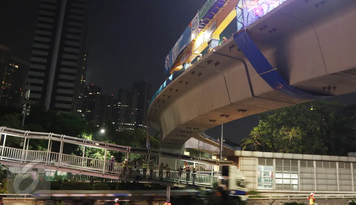 Pengerjaan Ramp I Simpang Susun Semanggi Rampung - Foto Liputan6.com