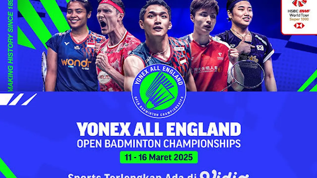 Perjuangan Atlet Indonesia di All England 2025 Disiarkan Vidio - Bola ...