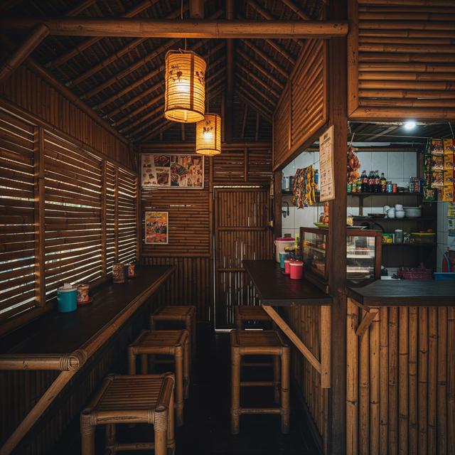 9 Desain Warung dari Bambu tapi Tetap Estetik, Paduan Alami dan Modern