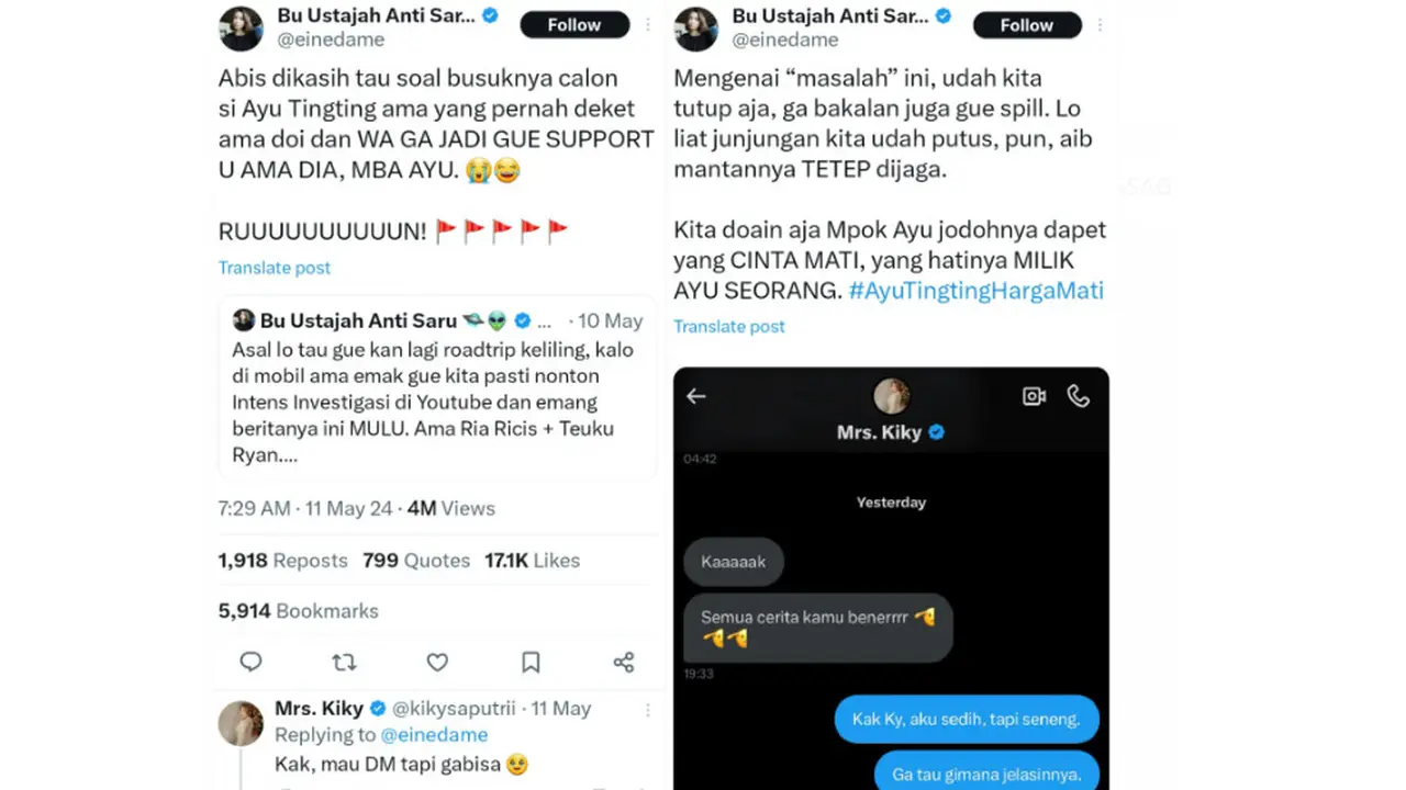 Kiky Saputri DM Netizen yang Tuding Muhammad Fardhana Cowok Red Flag: Kak, Semua Cerita Kamu ...