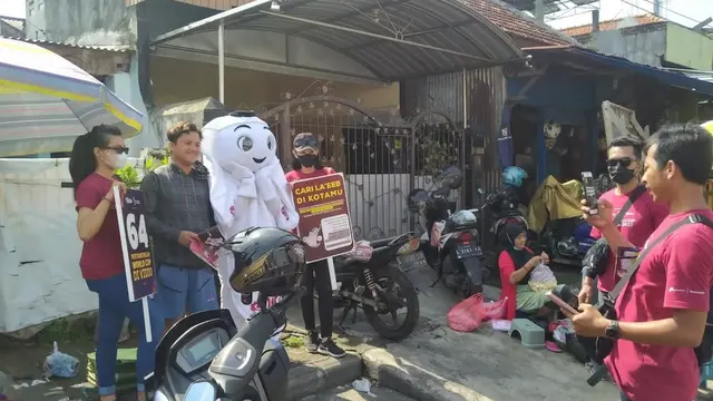 Maskot Piala Dunia 2022 La'eeb Bikin Keseruan di Pantai Kenjeran ...